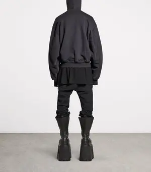 Balenciaga Cotton Hooded Bomber Jacket