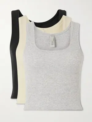 SKIMS Cotton Rib Tank 3-pack
