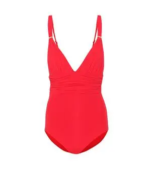 Melissa Odabash Panarea Ruched Swimsuit - Red