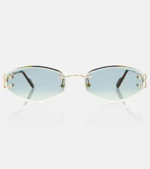 Cartier Signature C Oval Sunglasses - Blue