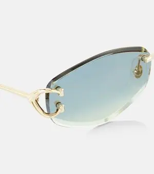 Cartier Signature C Oval Sunglasses - Blue