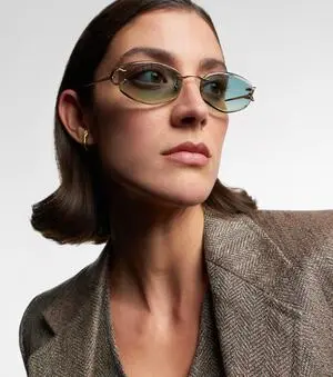Cartier Signature C Oval Sunglasses - Blue