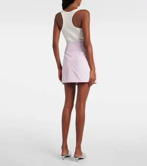 COURREGES Belted Mini Skirt - Pink
