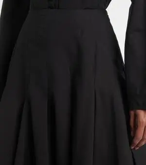 FFORME Asymmetric Cotton Midi Skirt