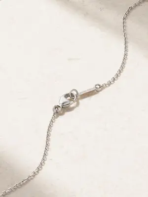 DAVID MORRIS 18-karat White Gold Diamond Necklace