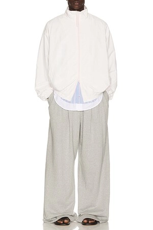 Acne Studios Zip-up Jacket With Embroidered Detail - Grey