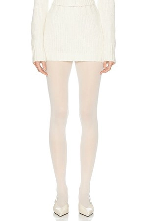 HELSA Annabelle Knit Skirt - Ivory
