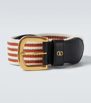 Valentino Garavani Textured Belts For Men