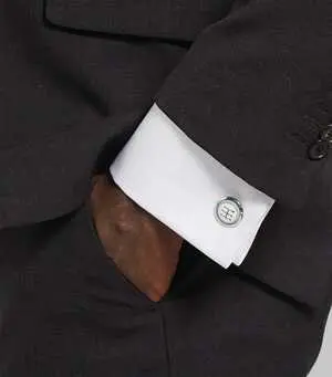 Halcyon Days Enamel Gear-stick Cufflinks
