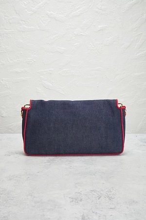 Fendi Denim Baguette Nm Shoulder Bag