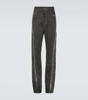 Rick Owens Paneled Tapered Jeans - Grey
