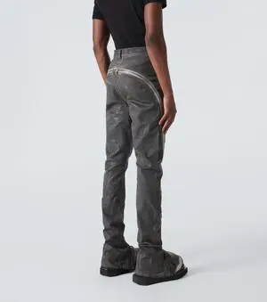 Rick Owens Paneled Tapered Jeans