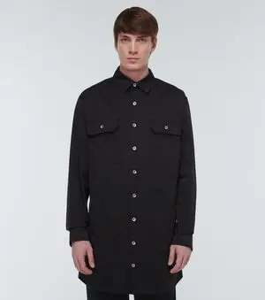 Rick Owens Cotton-blend Poplin Overshirt