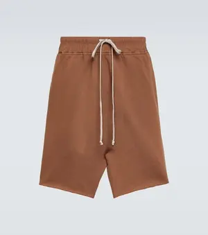 Rick Owens Cotton Jersey Drawstring Shorts