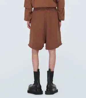 Rick Owens Cotton Jersey Drawstring Shorts