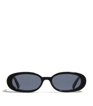 Le Specs Oval Sunglasses - Black