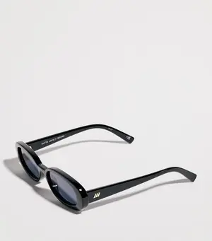 Le Specs Oval Sunglasses - Black