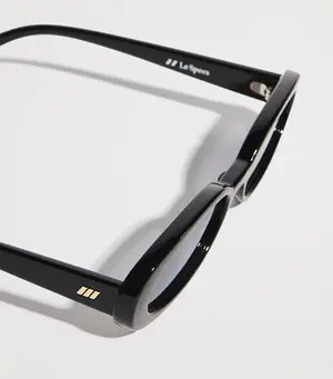 Le Specs Oval Sunglasses - Black