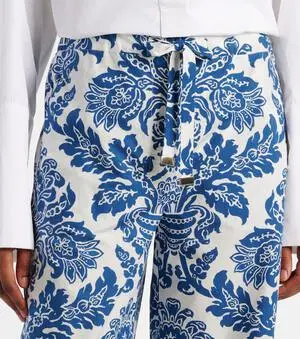 Max Mara Merano Cotton Wide-leg Trousers