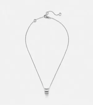 BVLGARI 18kt White Gold B.zero1 Pendant Necklace - Silver