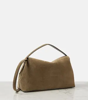TOTEME T-lock Suede Tote Bag