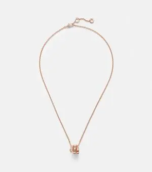 BVLGARI Serpenti Viper 18kt Rose Diamond Pendant Necklace - Gold