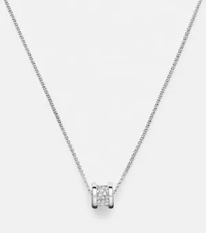 BVLGARI B.zero1 18kt White Gold Diamond Pendant Necklace