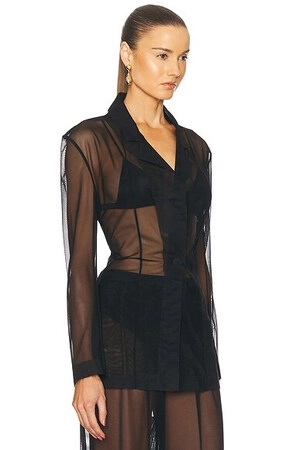 Norma Kamali Classic Single Breasted Jacket