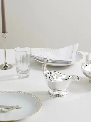 Christofle Malmaison Large -plated Gravy Boat