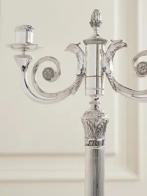 Christofle Malmaison -plated Candle Holder