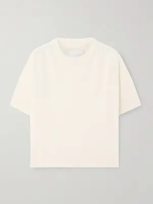 Sasuphi Cashmere Short Sleeve Sweater - Ivory