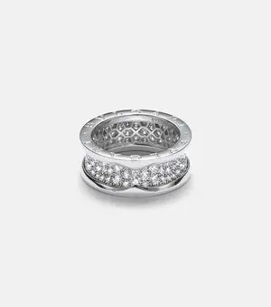 BVLGARI B.zero1 18kt White Gold Ring With Diamonds - Silver
