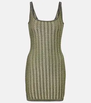 Jacquemus Marino Mini Dress In Multi Black