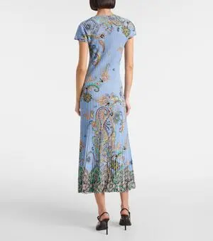 Etro Printed Cotton-blend Midi Dress