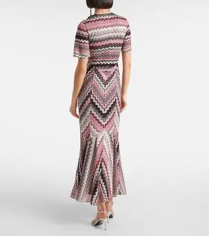 Missoni Zigzag Lame Midi Dress