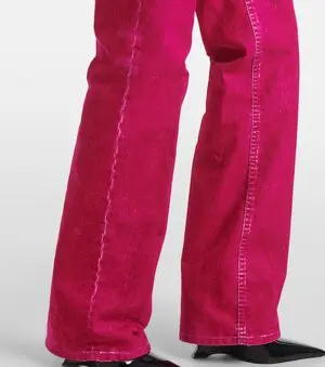 FERRAGAMO Cotton-blend Drill Straight Leg Trousers