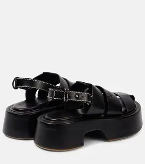 JW Anderson Fisherman Leather Platform Sandals