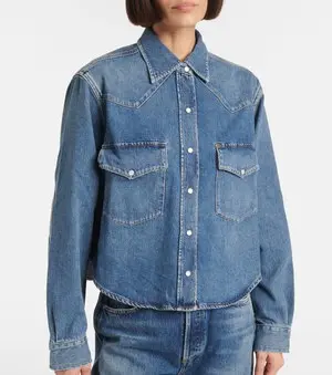 Citizens Of Humanity Cropped Denim Shirt