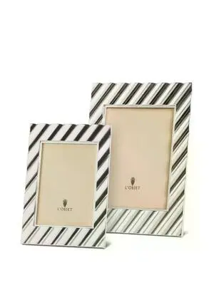 L'Objet Maxime Striped Photo Frame