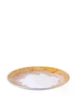 MARIE DAAGE Cercle D'écailles Scale-pattern Dinner Plate - White