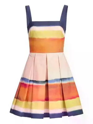 Elie Saab Printed Cotton Mini Dress