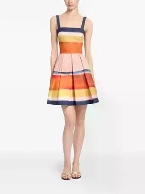 Elie Saab Printed Cotton Mini Dress