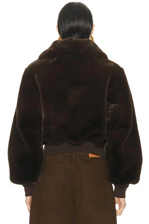 Ronny Kobo Faux Fur Bomber Jacket