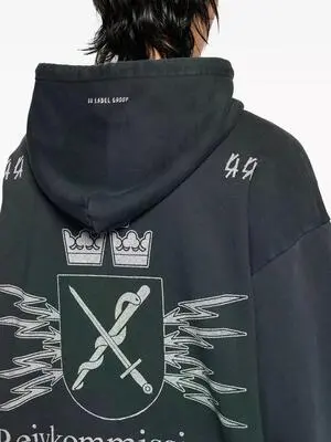 44 LABEL GROUP Graphic Print Zip Hoodie