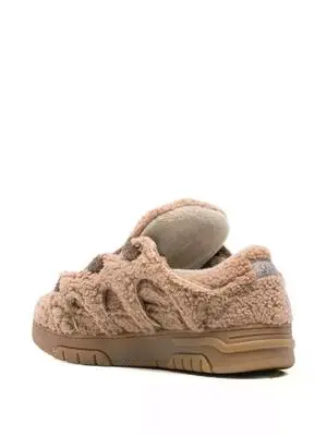 SANTHA Faux-fur Cut-out Sneakers
