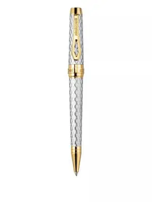 Roberto Cavalli Diamond-pattern Pen - Silver