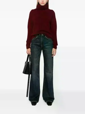 Herno Roll Neck Wool Jumper - Red
