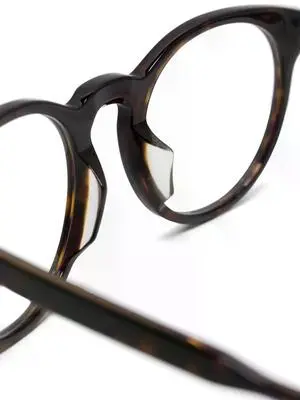 Dunhill Round Frame Eyeglasses - Brown