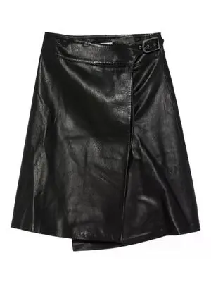 Simkhai Buckled Wrap Midi Skirt