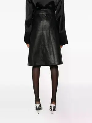 Simkhai Buckled Wrap Midi Skirt